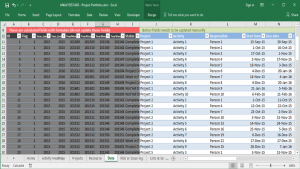 Simple Project Portfolio Templates - Excel | Analysistabs® Pro