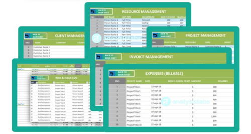 Ultimate Excel Project Management Template - Standard Version for Teams ...