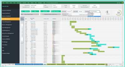 Ultimate Excel Project Management Template - Advanced Version ...