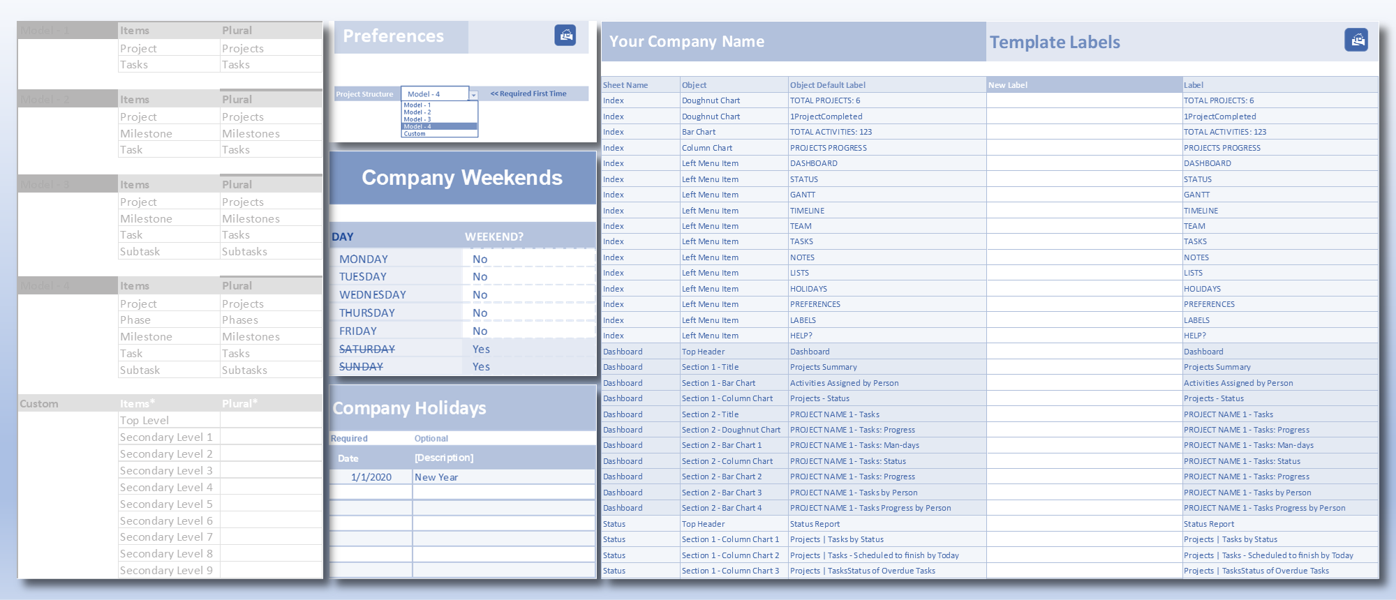 Project Plan Excel Templates | Analysistabs® Pro