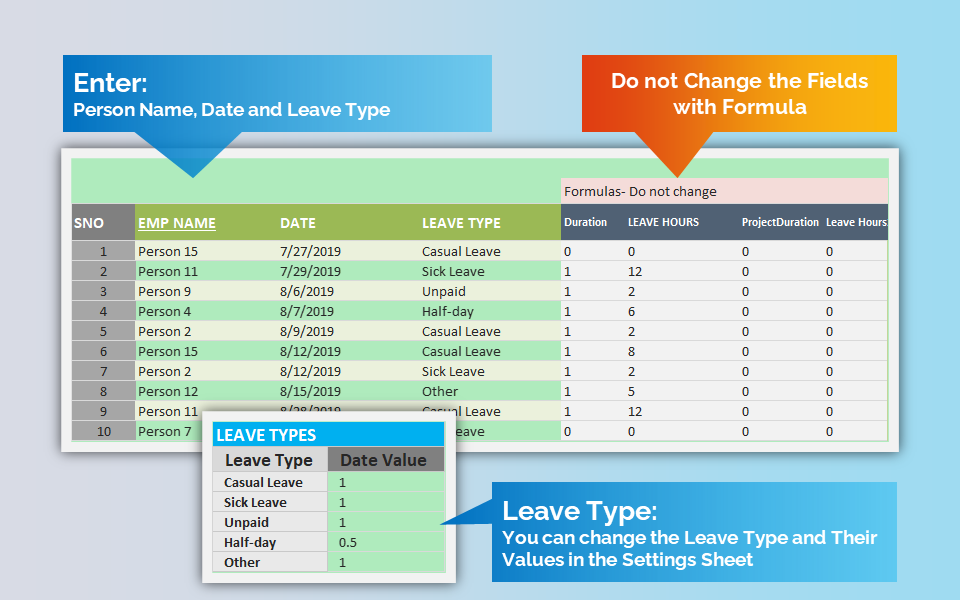 Resource Planning Template – Standard | Analysistabs® Pro