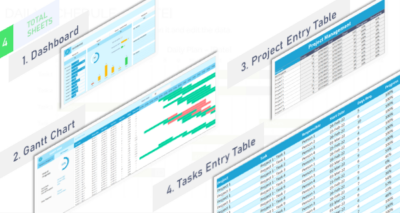 Simple Project Management Dashboard Excel Template | Analysistabs® Pro
