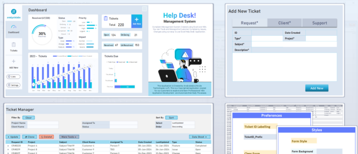 Help Desk Management System - Excel VBA Project